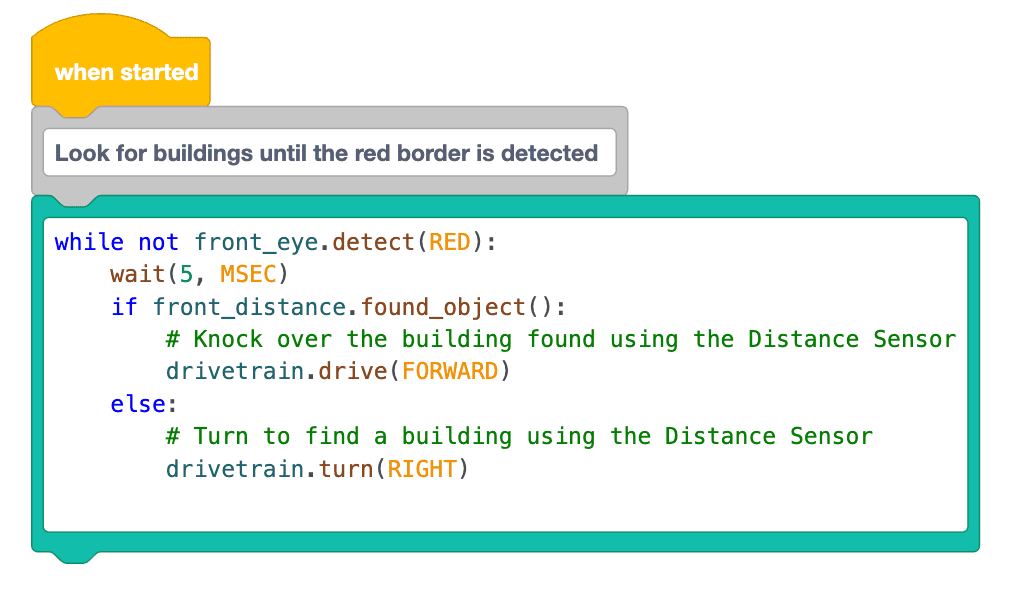 Vex Cs Unit 9 Developing Algorithms Lesson 3 Multiple Sensor Input